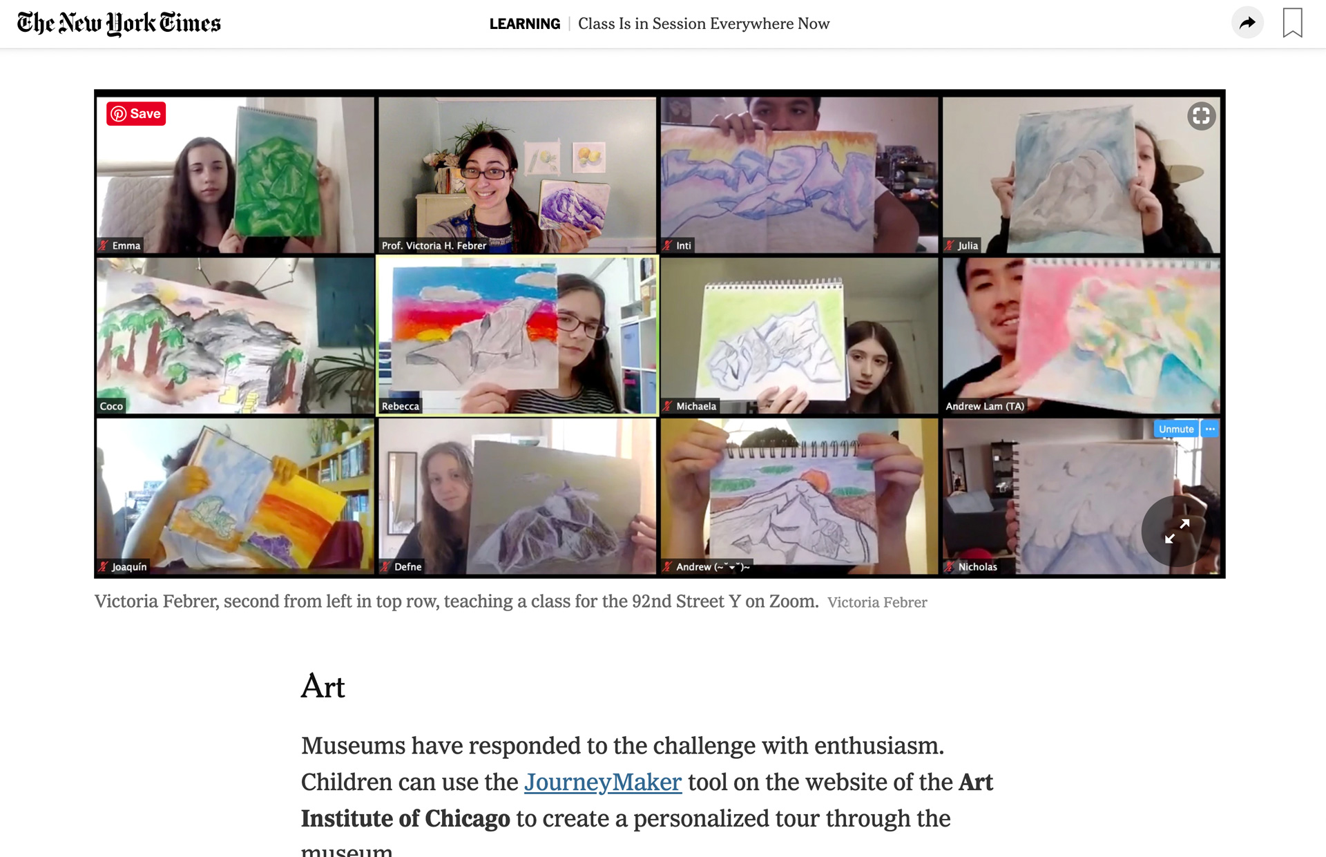 Victoria Febrer Stony Brook MFA Featured in the NY Times | Department ...