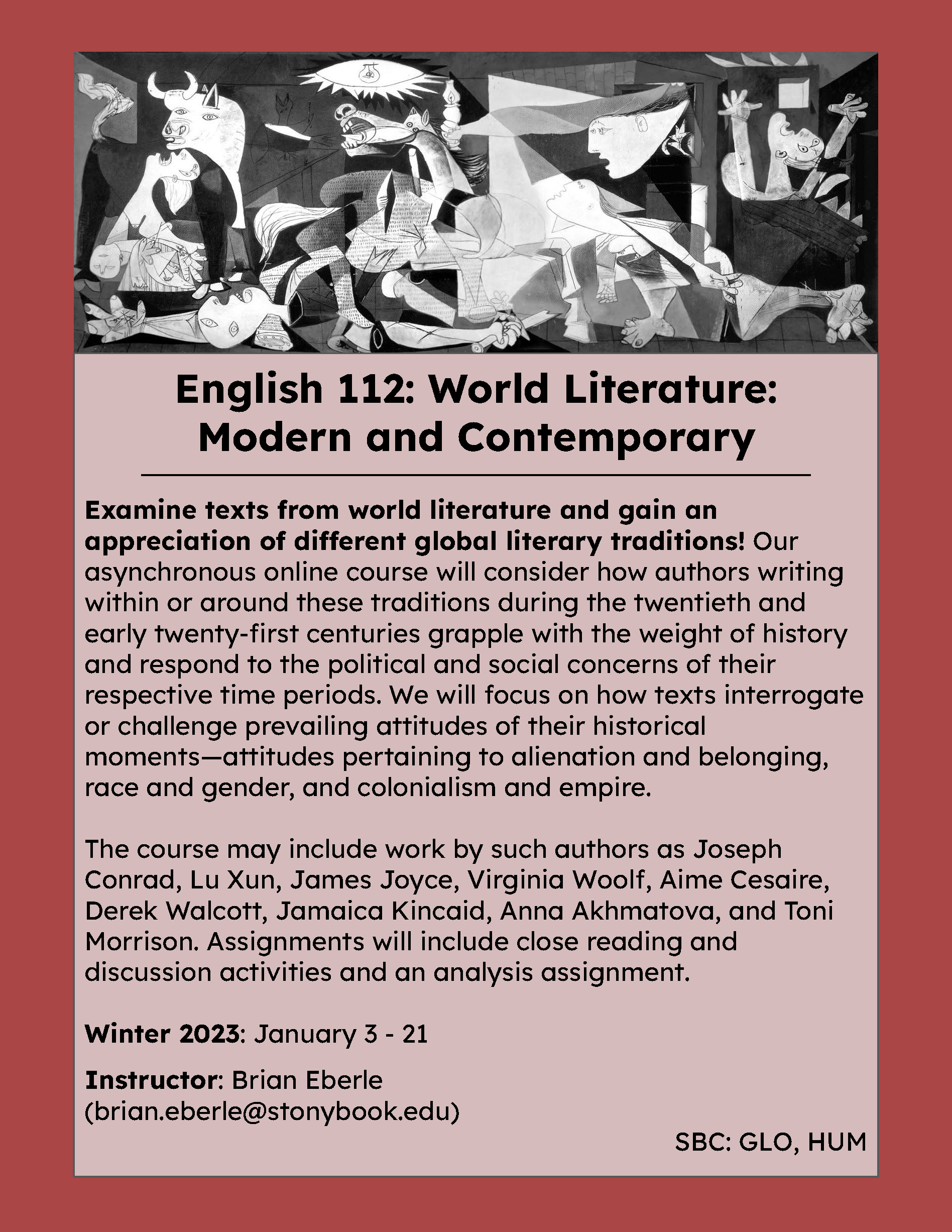 English Department | Stony Brook University
