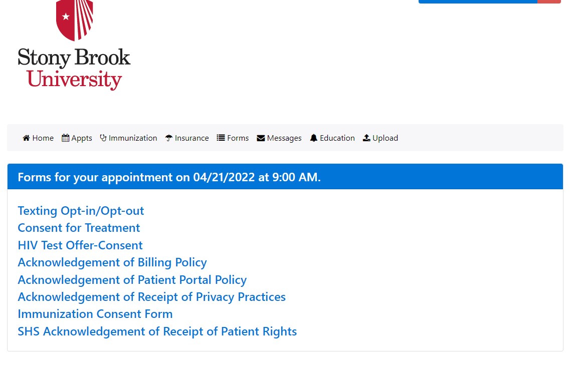 Appointments | Student Health Services